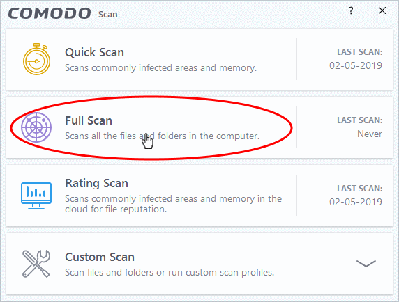 Run A Full Computer Scan, Scan My PC, Virus Scan, Virus Removal | Internet Security